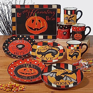 Certified International Spooky Halloween 110oz.Deep Bowl, Multicolor