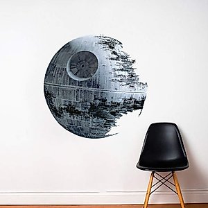 Space Bedroom Wall Mural - Death Star Wall Decal Mural Dorm Decor Wall Stickers Kids Room Nursery or Bedroom Apartment Removable Art, a88