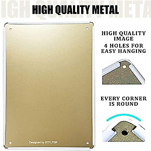 8 x 12 Tin Sign You Can't Buy Happiness But You Can Buy Alcohol Metal Sign for Retro Room Decor and Garage Accessories