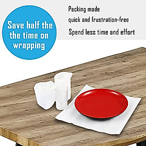 100 Pack Foam Sheets, DAT 12" x 12", 1/16" Thickness, Foam Wrap Cushioning Material, Moving Supplies for Packing Storage and Shipping