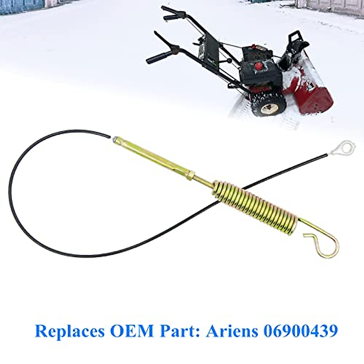 AILEETE 06900439 Auger Cable for Ariens Deluxe 24 28 30 Gravely Power Brush Pro Snowblower