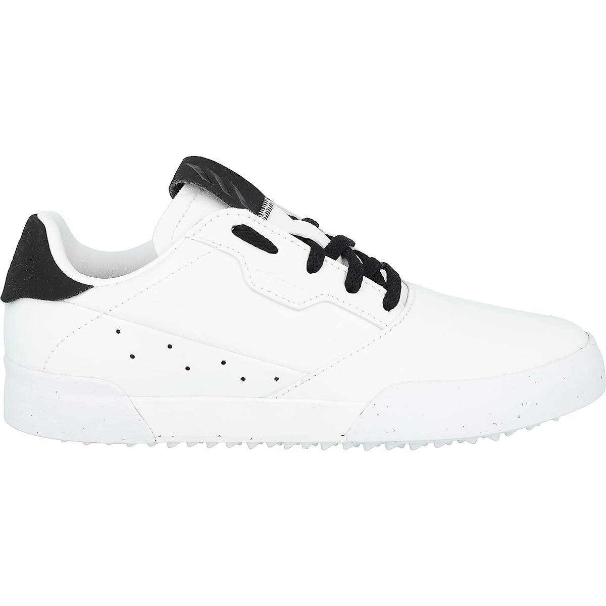 adidas Women's Adricross Retro Spikeless Golf Shoes, Footwear White/Core Black/Footwear White, 6