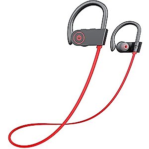 Otium Bluetooth Headphones,Wireless Earbuds IPX7 Waterproof Sports Earphones with Mic HD Stereo Sweatproof in-Ear Earbuds Gym Running Workout 10 Hour Battery Noise Cancelling Headsets