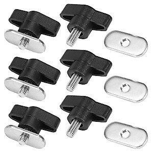 Lixada 6 Sets Kayak Screws Nuts Hardware for Rail Canoe Kayak Track Mounting System Fishing Boat Accessories