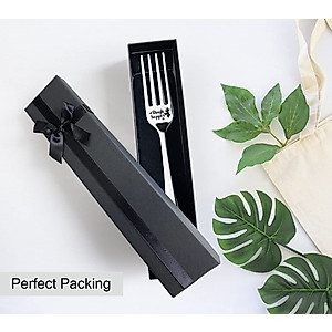 XIKAINUO Dingle Hopper Funny Engraved Stainless Steel Fork, Funny Gift for Kids Little Mermaid Fan, Husband Wife Boyfriend Girlfriend, Best Birthday Valentine Christmas Gift