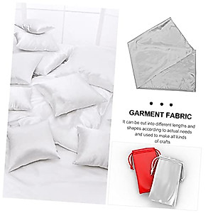 FAVOMOTO 4pcs Satin Fabric Sewing Fabric Fake Silk DIY Cloths Seam Binding DIY Patchwork Scrapbook Materials Cotton Bundle Multi-use Fabric Polyester Cheongsam Accessories