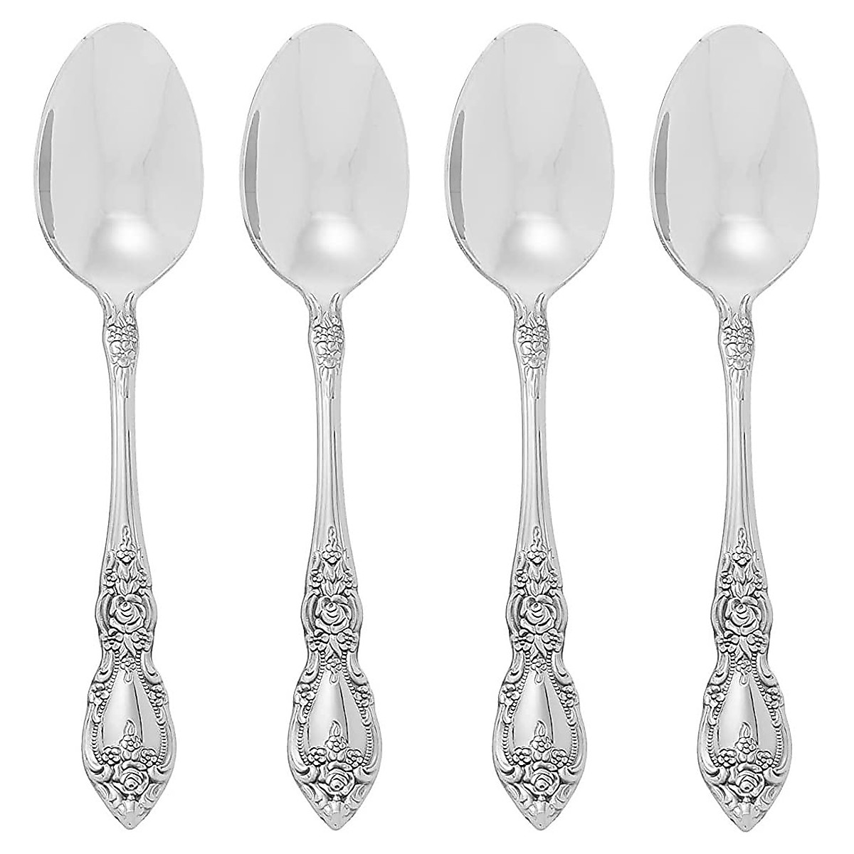 Oneida Flatware Wordsworth Set Of 4 Teaspoons,Silver