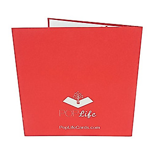 PopLife Guitar 3D Pop Up Card - Musician Birthday Card, Retirement Party, Father's Day, Teacher Gift from Student, Rock Band, Music School Graduation, Electric Bass Player, Concert, Recital