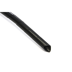 33FT PE 3/8 Inches (10 mm) Black Polyethylene Spiral Cable Wire Wrap Hydraulic Hose Wrap Tube Cable Management Protector Sleeve PC Manage Cable for Car Computer Cable Wire Holder Organizer PC and TV