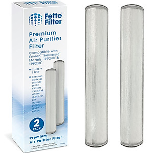 Fette Filter - Air Purifier True Hepa Filter Compatible with Envion Therapure TPP230 & TPP240 Compare to Part # TPP240F - Pack of 2