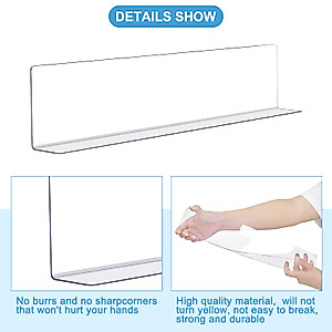 Qunclay 12 Pcs Under Couch Blocker for Kid and Pet Toys Toy Blocker for Under Couch Clear Toy Blockers for Furniture Adjustable Clear Toy Blocker with Strong Tape(16 x 1.6 x 3.2 Inch, 12 Pcs)