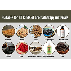 RXBFD Ceramic Electric Incense Burner - Timing Temperature Control Aromatherapy Furnace,Agarwood Essential Oil Burner,Home Porcelain,Balcony,Porch,Patio,Garden Essential