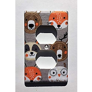 Fox Light Switch Plate Cover Various Sizes Offered