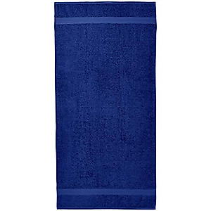 Amazon Basics Fade-Resistant Cotton Bath Sheet - 2-Pack, Navy Blue