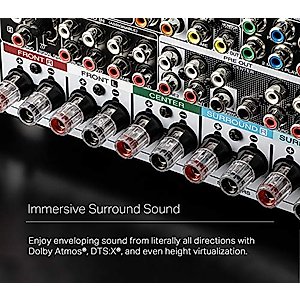 Marantz 8K UHD AVR SR5015 - 7.2 Ch (2020 Model) - Dolby Virtual Height Elevation with Built-in HEOS and Alexa Compatibility - Bluetooth Streaming & Home Automation