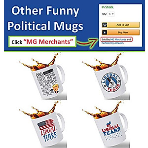 Father's Day Gift Mugs for Dad – “Lib Tears” Funny 14 oz Ceramic Novelty Coffee Mug | Christmas Stocking Stuffer or Birthday Gift for Dad from Son or Daughter | Husband Gifts from Wife | Gift Boxed