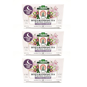 Tadin Herbal Tea Siete Azahares / Seven Blossoms. Calming, Soothing & Caffeine Free Blend. 24 Bags. 1.01 Oz - Pack of 3
