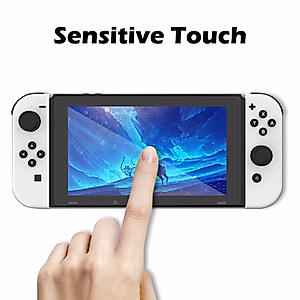 2 Pcs Screen Protectors (Anit Blue,OLED Ver.) for Nintendo Switch Oled,Nintendo Switch Accessories,Nintendo Switch Oled Accessories,Nintendo Switch Oled Screen Protector,Switch Oled Screen Protector