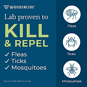 Wondercide - Flea, Tick & Mosquito Spray for Dogs, Cats, and Home - Control, Prevention, Treatment - with Natural Essential Oils - Pet and Family Safe - Peppermint 16 oz