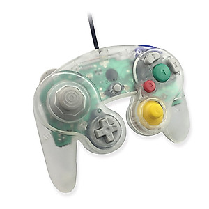 Reiso 2 Packs NGC Controllers Classic Wired Controller for Wii Gamecube (Light Orange and Green)