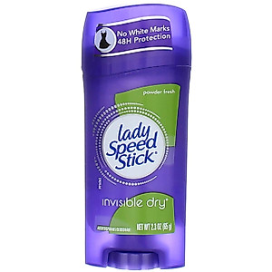 Lady Speed Stick Invisible Dry Antiperspirant & Deodorant, Powder Fresh - 2.3 oz - 4 pk
