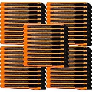 50x Bulk Small Neon Orange Utility Knife Box Cutters Snap Off Blade 9MM Blade
