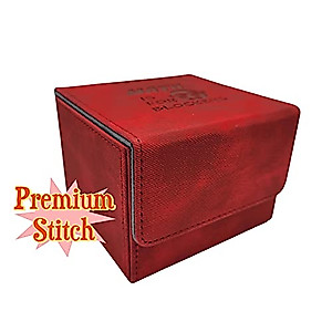 JGFinds XL Card Deck Box for Double Sleeved Commander, Holds 100+ Cards, Larger Sideloading Compatible with Magic the Gathering MTG (Math Is For Blockers)