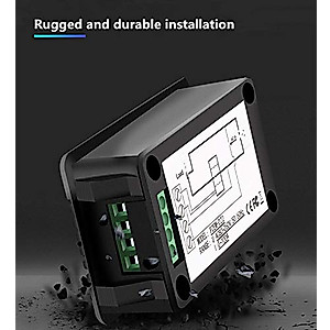 KNACRO AC 80V-260V Current Voltage Amperage Power Energy Panel Meter LCD Digital Display Ammeter Voltmeter Multimeter (100A(Current CT))