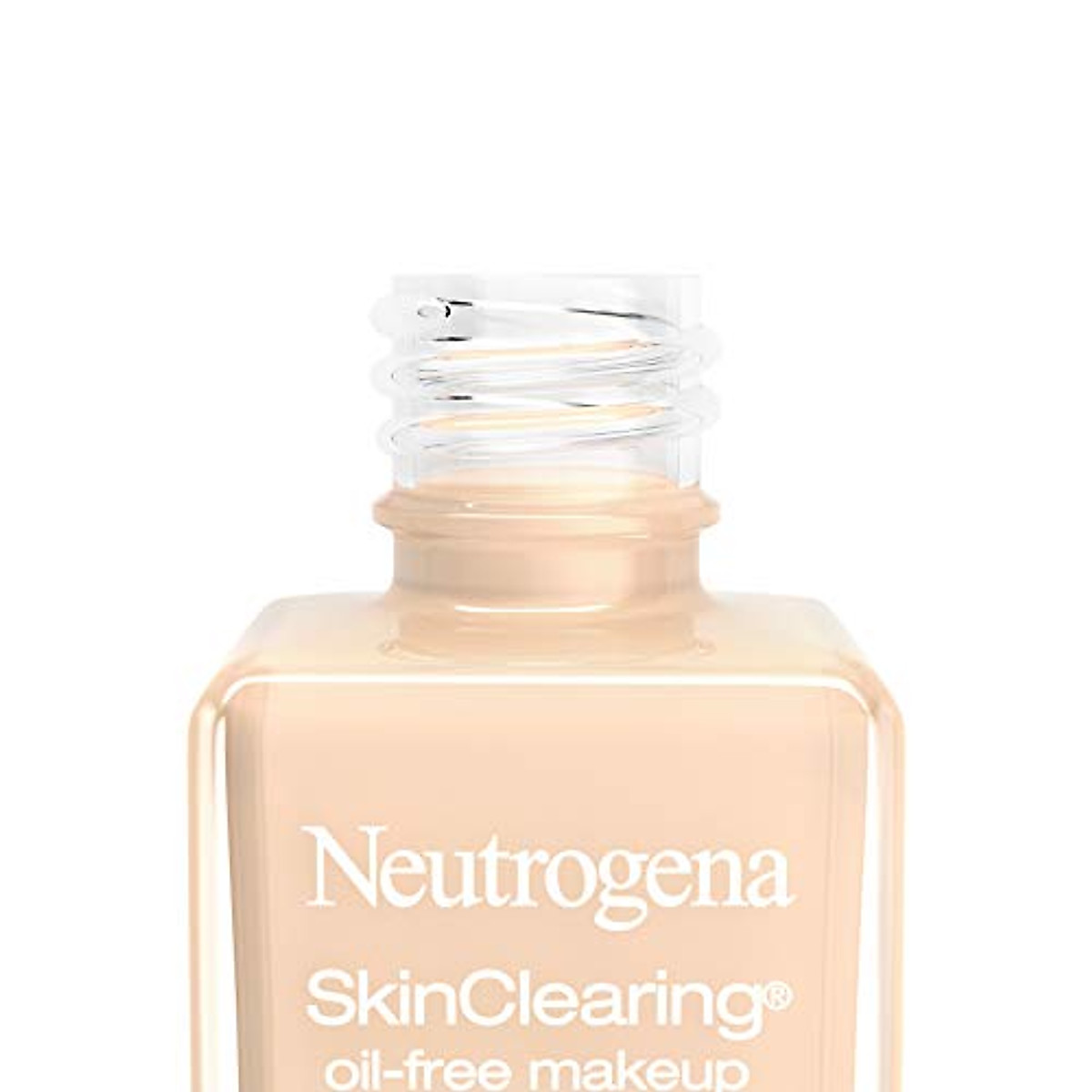 Neutrogena SkinClearing Oil-Free Acne and Blemish Fighting Liquid Foundation with Salicylic Acid Acne Medicine, Shine Controlling, for Acne Prone Skin, 70 Fresh Beige, 1 fl. oz