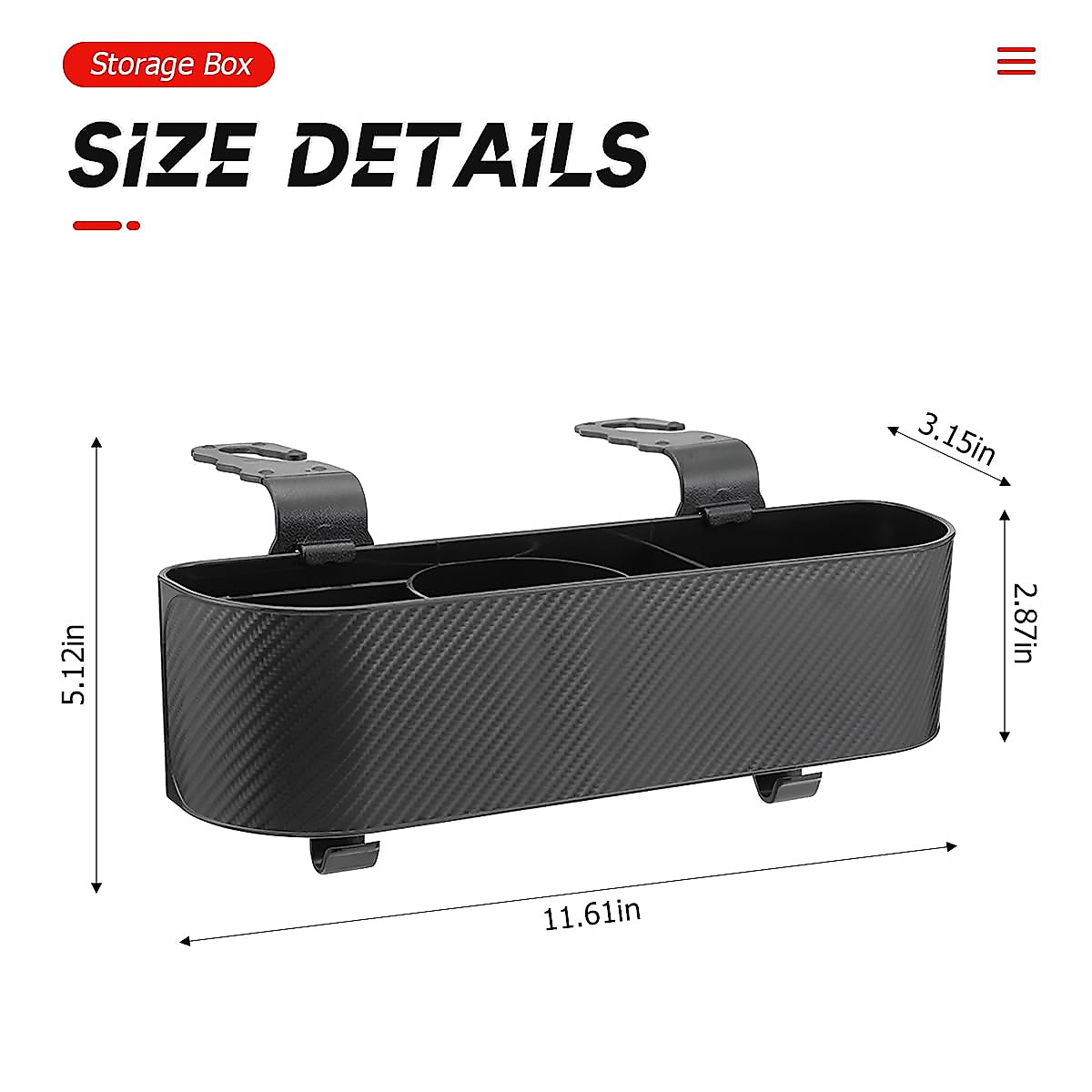 BELOMI Car Headrest Backseat Organizer with Cup Holder, Seat Back Hanging Storage Box with Hooks, Multi-Functional Drink Pocket Food Snack Phone Tray for Kids, Car Travel Accessories (Black)