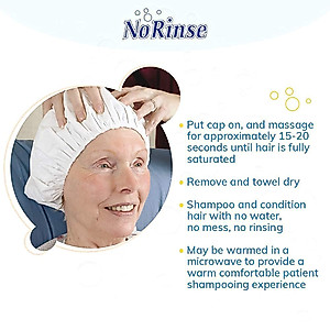 No-Rinse Shampoo Cap by Cleanlife Products (Pack of 2), Shampoo and Condition Hair with no Water or Rinsing - Microwaveable, Rinse-Free, Latex-Free and Alcohol-Free