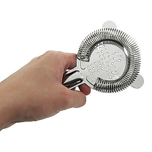 DGHAOP Cocktail Strainer Ice Cube Filter Stainless Steel Bar Strainers Cocktail Professional Bar Tools