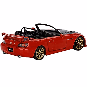 Truescale Miniatures S2000 (AP2) Mugen Convertible New Formula Red w/Carbon Hood Ltd Ed to 3600 Pieces Worldwide 1/64 Diecast Model Car by True Scale Miniatures MGT00367
