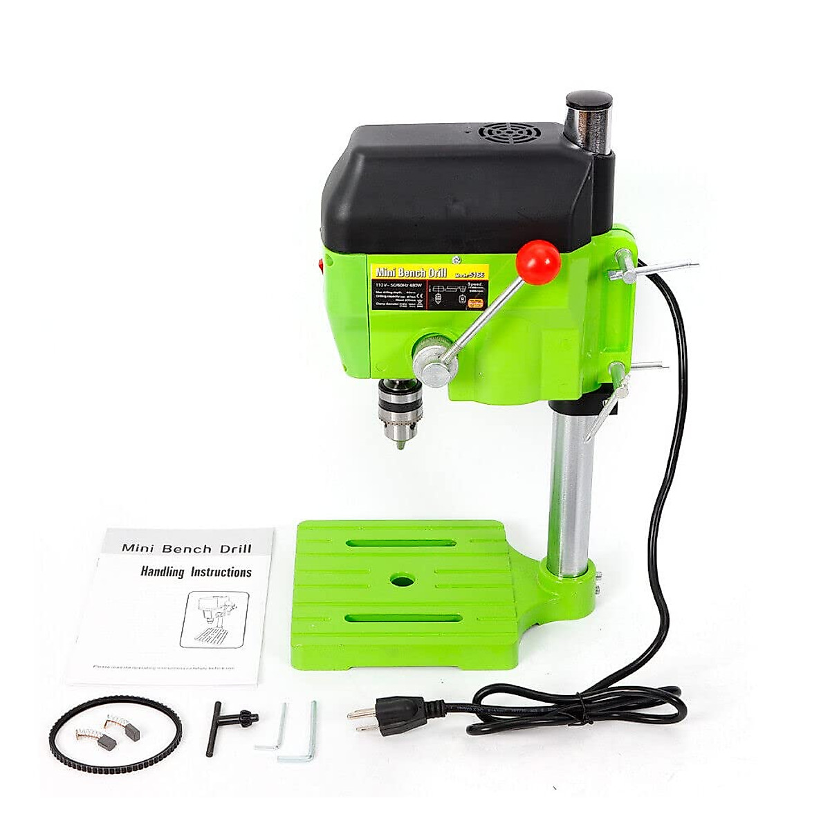340W Drilling Machine Drill Press Bench Workbench DIY Mini Metal Wood Drilling Machine 0.6-6.5mm