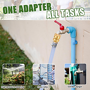 PK1390 Replacement Self Draining Vacuum Breaker,1-1/16" Fine Thread Female to 3/4" GHT Thread Male Hose Bib Backflow Preventer Lead-Free Brass