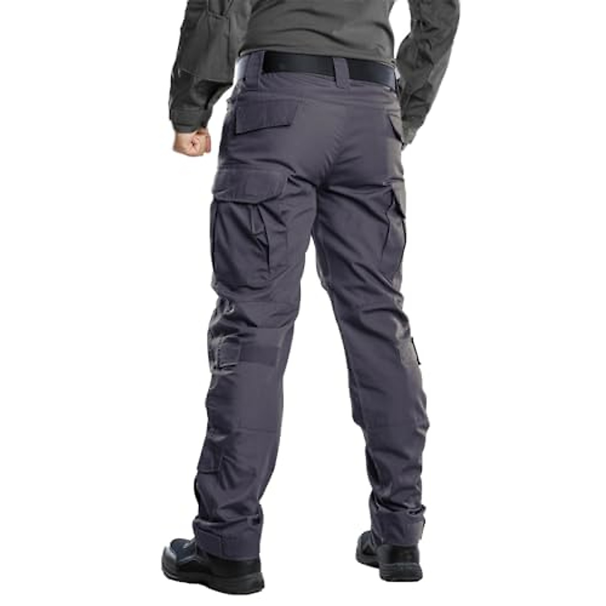 AKARMY Men's Hiking Pants for Men, Camo Travel Pants, Lightweight Mens Work Pants HYG3WF Gray 36