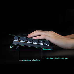 M MAKETHEONE Ergonomic Mechanical Gaming Keyboard, X-Bows Butterfly Layout Mech Keebs, USB-C Wired 80% Ergo KB with 86 Keys White Backlit for Desktop Computer PC (Lite, Gateron Black Switches)