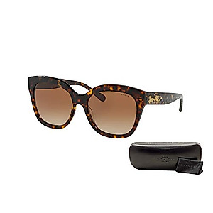 COACH HC8264-512013 Sunglasses L1083 DARK TORTOISE w/Brown Gradient 56mm