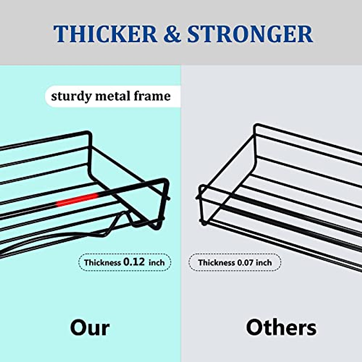 Nichemigo Adhesive Shower Caddy, Shower Shelves, Bathroom Shower Organizer for Inside Shower, No Drilling Rustproof Washroom Shower Shelf, Cat Shape Rack Wall Mounted Basket Storage, 2 Pack, Black