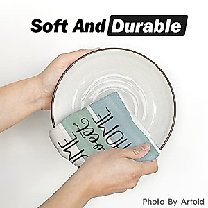 Artoid Mode Plank Vase Eucalyptus Sweet Home Kitchen Towels Dish Towels, 18x26 Inch Seasonal Spring Summer Decoration Hand Towels Set of 2