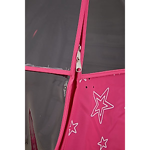 First Essentials Stroller Rain Cover Universal, Baby Travel Weather Shield, Windproof Waterproof, Protect from Dust Snow (Pink)