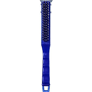 SPARTA 4067200 Flo-Pac Plastic Kitchen Brush, Grill Cleaning Brush, Griddle Brush With Scraper For Kitchen, Restaurant, Home , 11.375 Inches, Blue