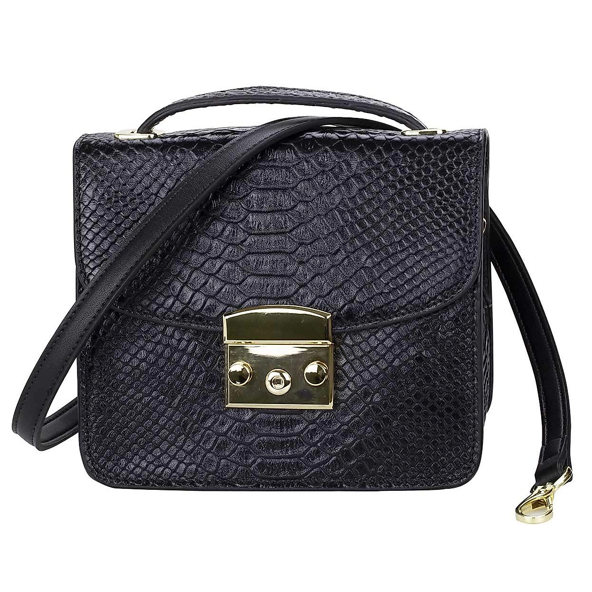 Allzedream Leather Purse Strap Replacement Crossbody Handbag Long Adjustable (Black)