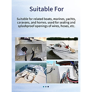 Norsea-Stainless Steel Clam Shell Vent, Wire Cable Cover, Outlet,Cap, Clamshell -One Piece Structure and Streamlined Design for Boats, RVs and Outdoor Application -Pack of 2 PCS