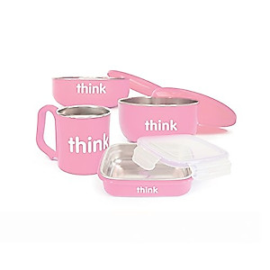 Thinkbaby Complete BPA Free Feeding Set (Pink)