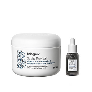 Briogeo Scalp Revival Micro-Exfoliating Shampoo and Charcoal + Tea Tree Scalp Treatment, Vegan, Phalate & Paraben-Free
