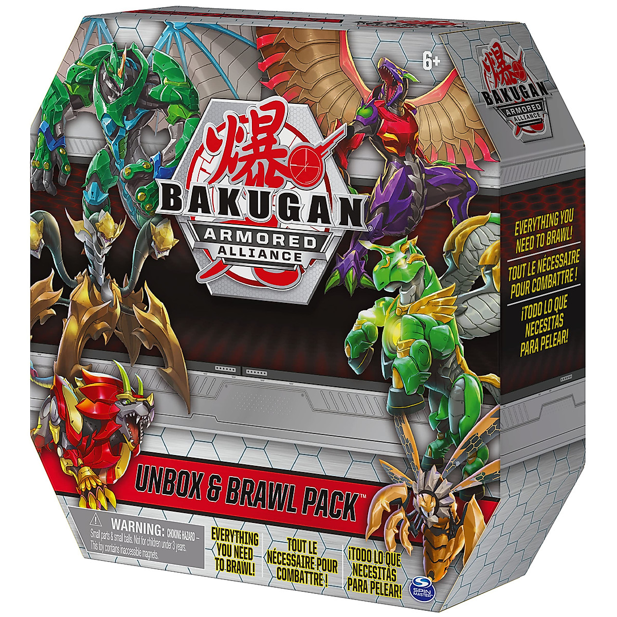 Bakugan, Armored Alliance UNbox & Brawl Pack with 6 Exclusive, for Kids Aged 6 and up, Amazon Exclusive