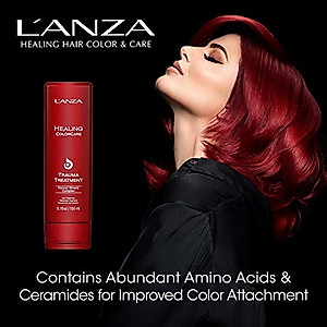 L'ANZA Healing ColorCare Color Preserving Trauma Hair Treatment for Dry Damaged Hair, Eliminates Frizz, and Adds Shine while Styling, With UV and Heat Protection to prevent damage (33.8 Fl Oz)