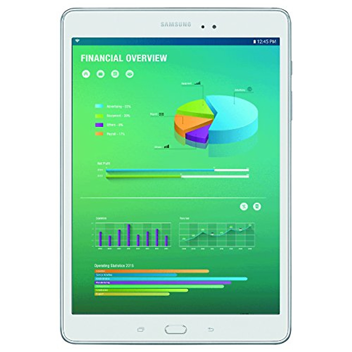 Samsung Galaxy Tab A 8"; 16 GB Wifi Tablet (White) SM-T350NZWAXAR