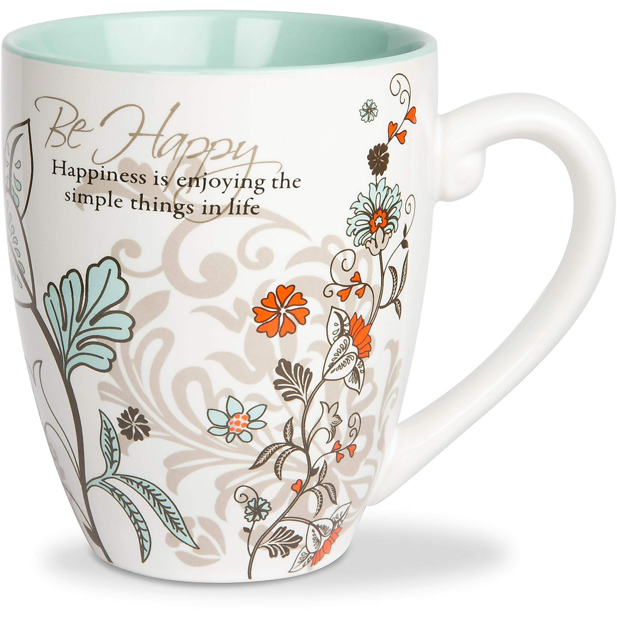Mark My Words "Be Happy" Mug, 20-Ounce